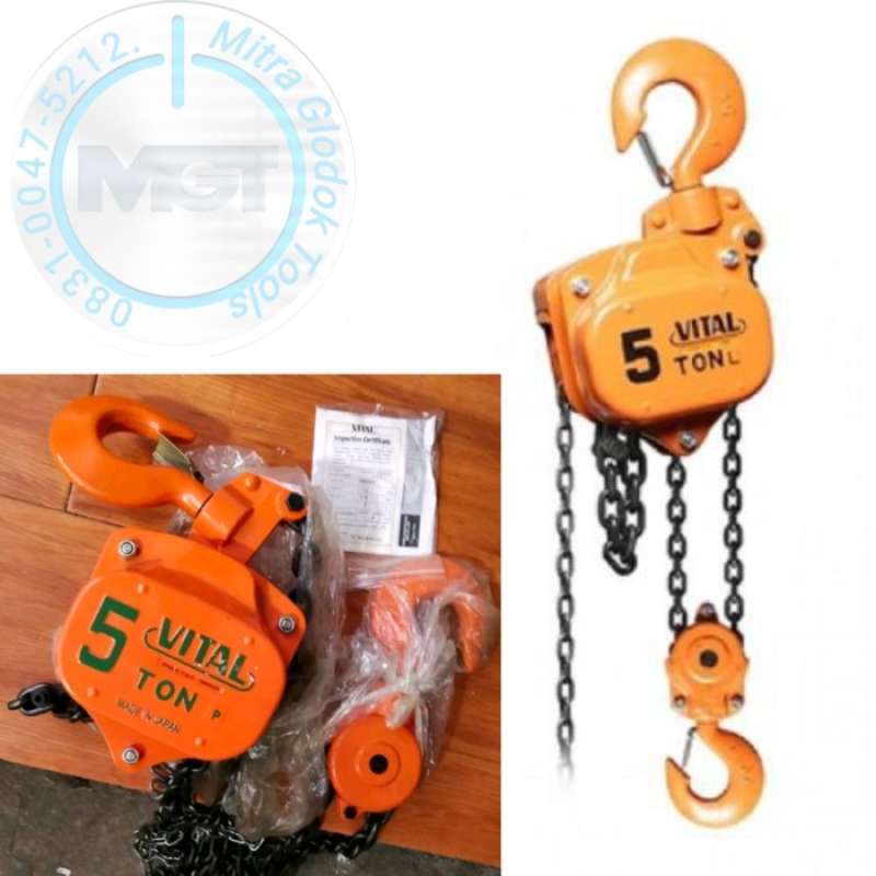 Promo chain block vital 5 Ton × 7 M Takel kerekan manual / katrol ...