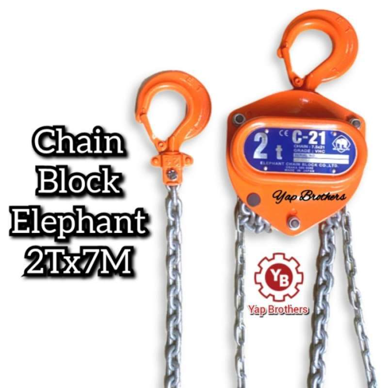 Promo CHAIN BLOCK ELEPHANT 2TX7M Diskon 23% di Seller Indah Purnama ...