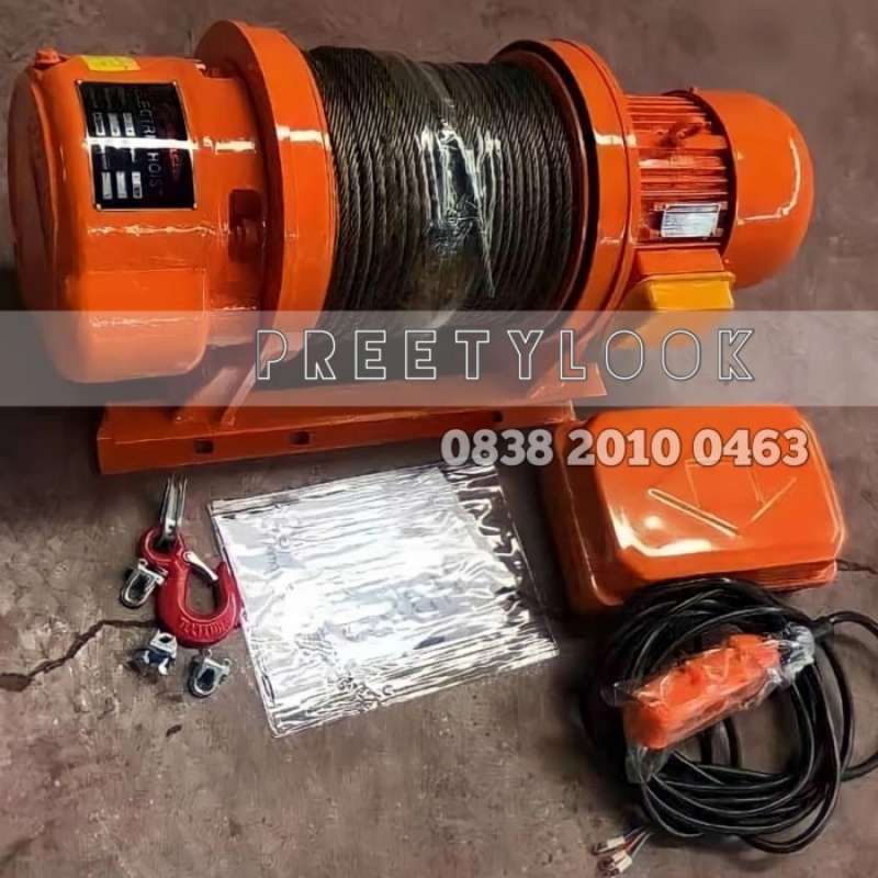 Promo Electric Winch hoist NAGASAKI 2 Ton 100 Meter Katrol Listrik 3 ...