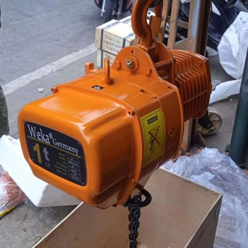 Promo Electric Chain Hoist 1 Ton x 6 Meter 1 PHASE WEKA GERMANY Diskon ...