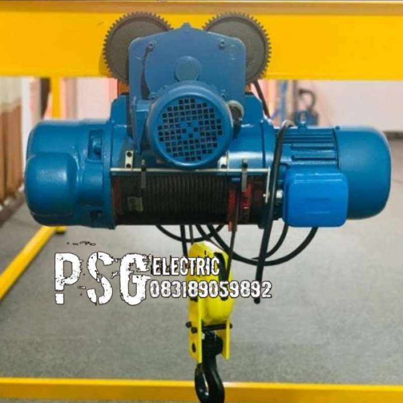 Promo Electric hoist Wire Rope Merk NAGASAKI japan 2 Ton panjang seling ...