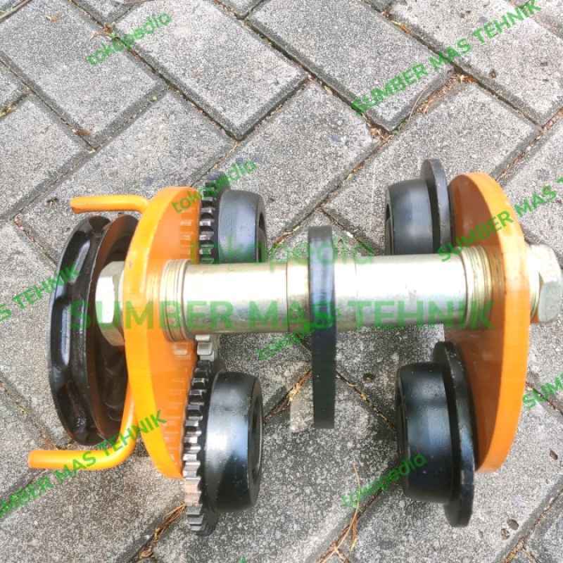 Promo GEAR TROLY 3 TON GEARED TROLLEY 3 TON RODA GIGI PENARIK RANTAI 3 ...