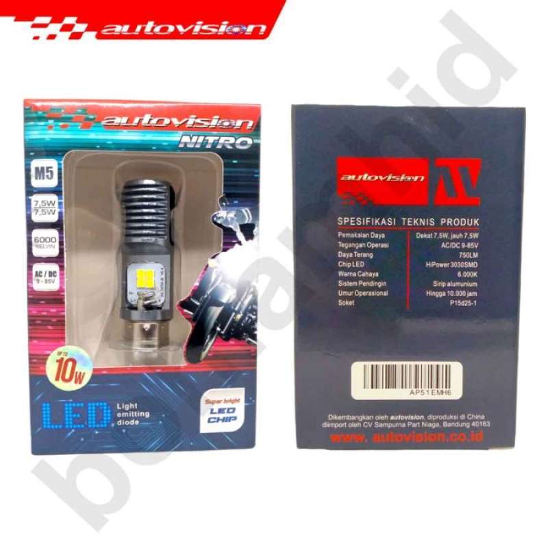 Promo Lampu Led Motor Autovision Honda Beat Street (putih) Rz1 Grs 6bln ...