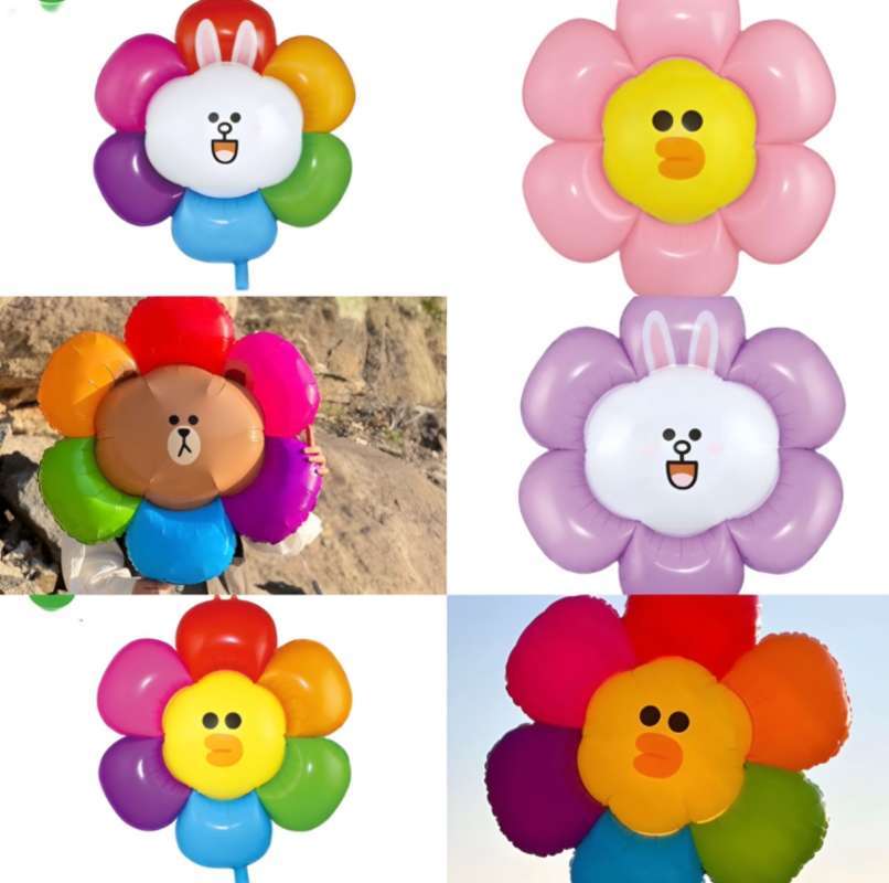 Jual BALON MATAHARI JUMBO Balloon besar giant karakter rainbow warna ...