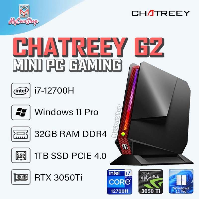 Jual CHATREEY G2 MINI PC GAMING i7-12700H 32GB RAM 1TB SSD RTX 3050 Ti ...