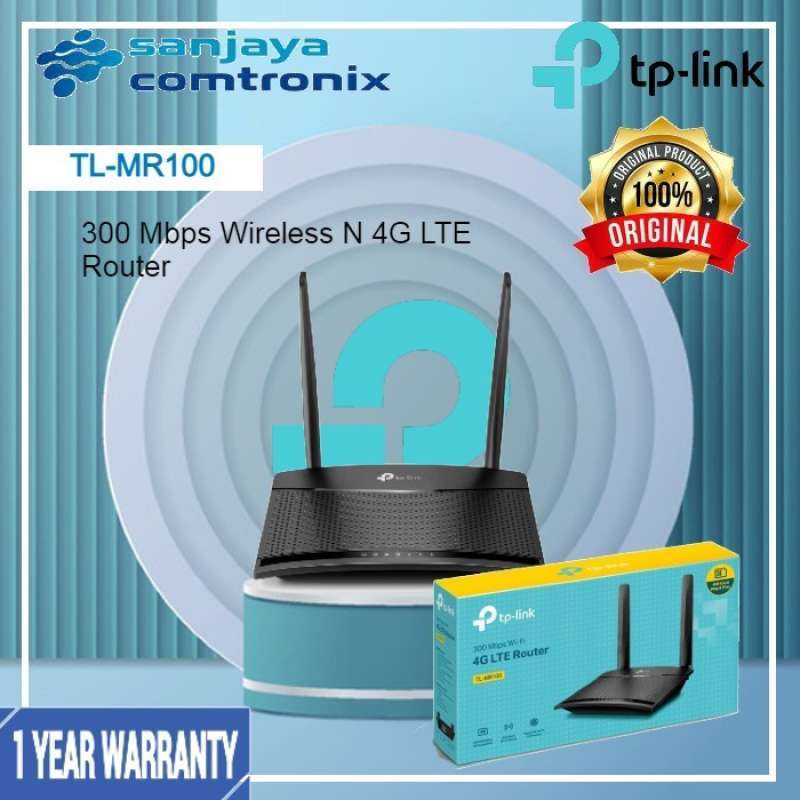 Promo TL-MR100 300 Mbps Wireless N 4G LTE Router Diskon 23% di Seller ...