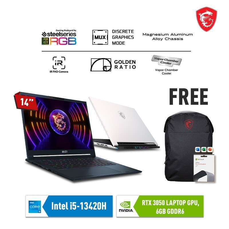 Promo Msi Stealth 14 Studio A13udx 212 213 Laptop Gaming [core I5 ...