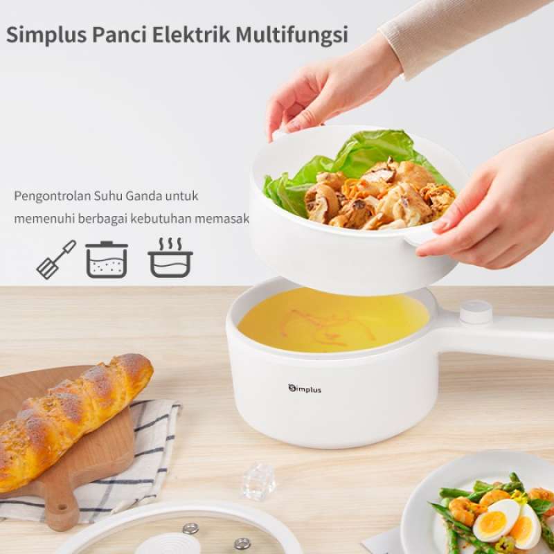 Jual Simplus Panci Listrik Serbaguna Low Watt 1.5l Panci Steamer ...