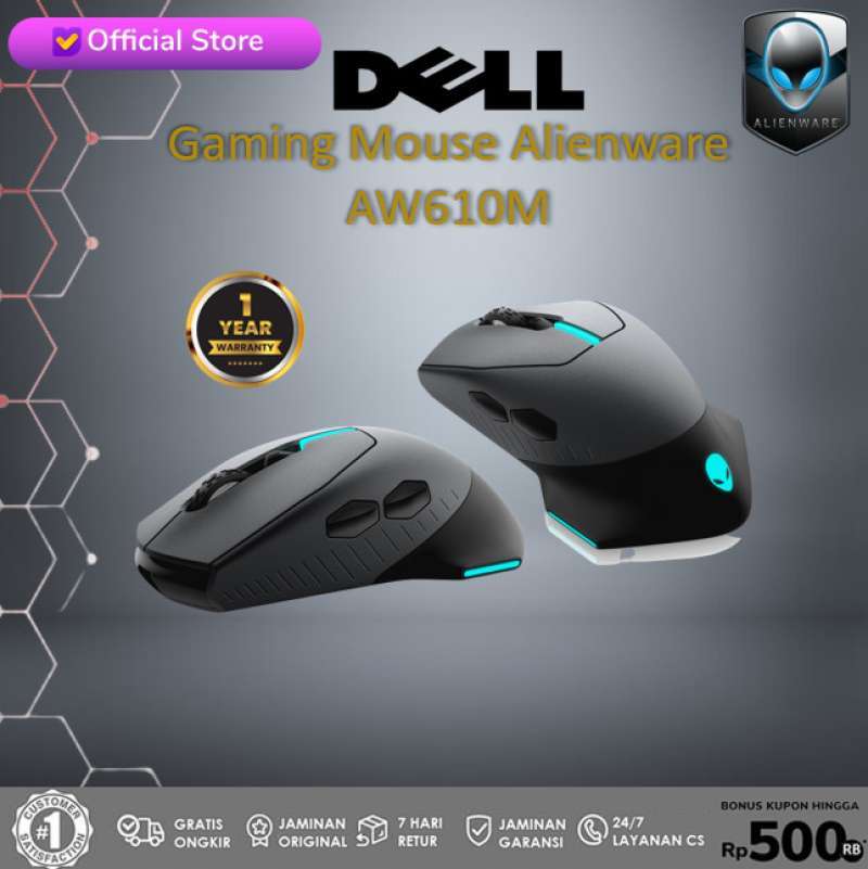 Promo Gaming Mouse Alienware Wired/Wireless - AW610M Diskon 20% di ...