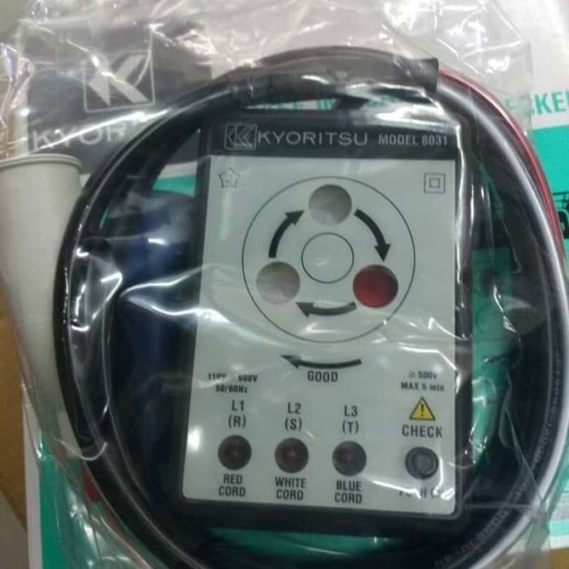 Promo Kyoritsu 8031 3 Phase Sequence Rotation Checker Alat Ukur Original Diskon 24% di Seller CV ...