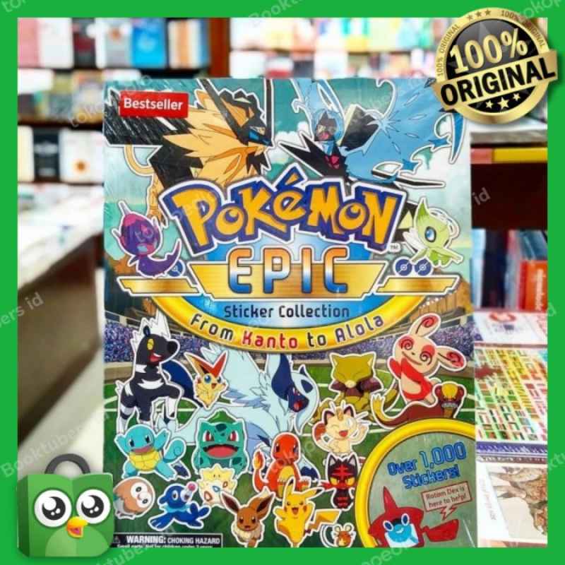 Promo Buku Import Anak: Pokemon Epic Sticker Collection: From Kanto To Alola Diskon 33% di ...