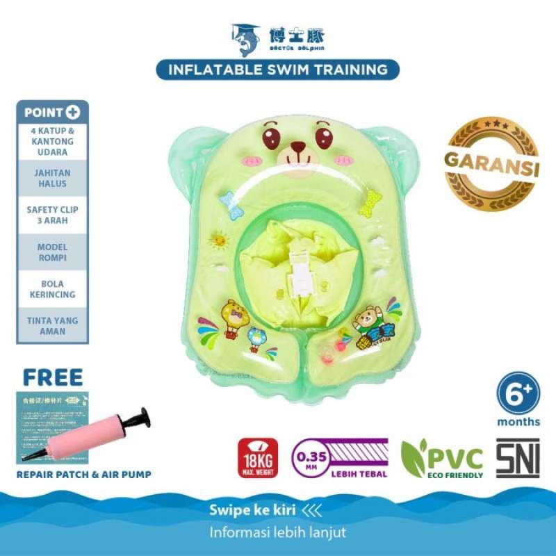 Promo Doctor Dolphin Inflatable Swim Training Diskon 9% di Seller ...