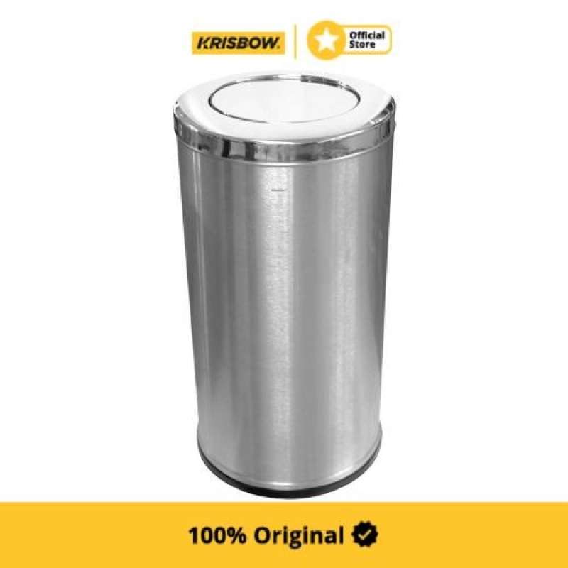 Promo Krisbow Waste Bin Tempat Sampah Stainless Steel 80 Ltr Diskon 15% ...