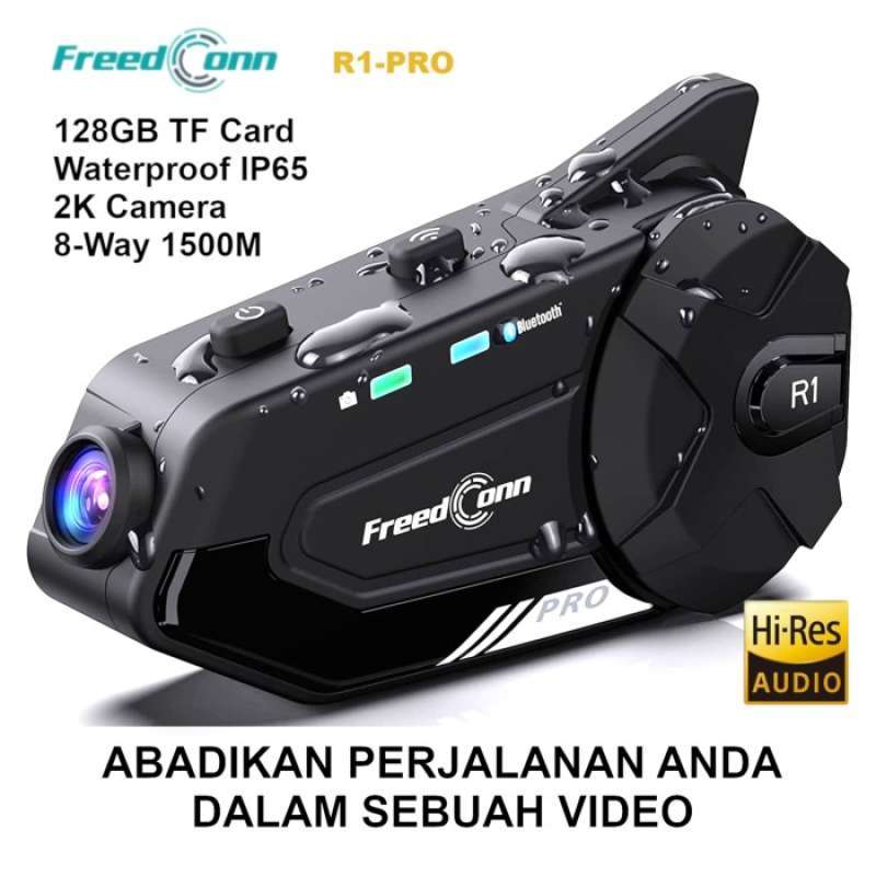 Promo Intercom Fredcon Freedconn R1 Pro 2k Camera Bluetooth 5.0 Wifi ...