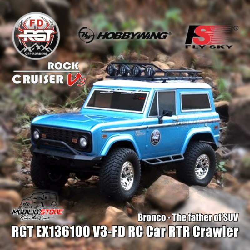 Promo RC RGT 136100V3 FD 1/10 Scale 4WD Rock Crawler Cruiser RTR Ford ...
