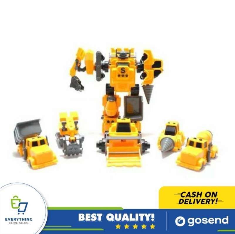 Promo Mainan Robot Konstruksi Keren 5 IN 1 EHS Diskon 23% di Seller ...