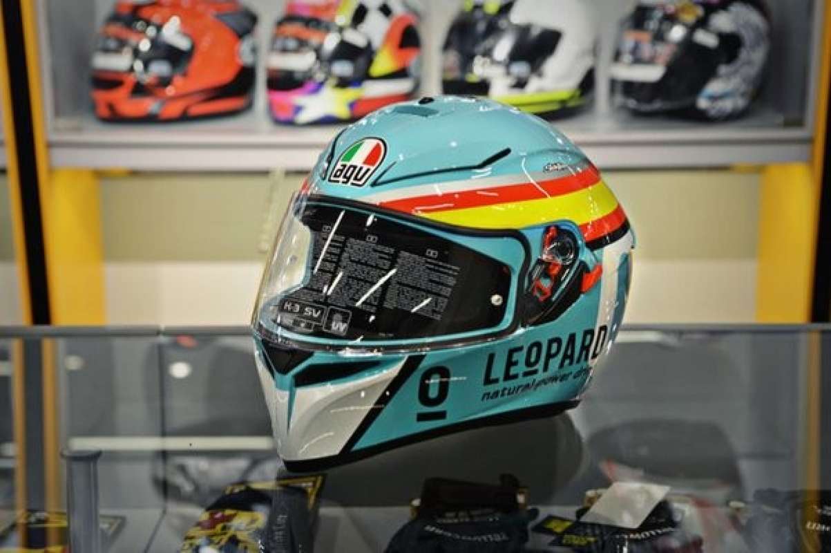 Promo Agv K3 Sv Leopard Joan Mir Rep Helm Full Face Agv K-3 Sv Helm Agv ...