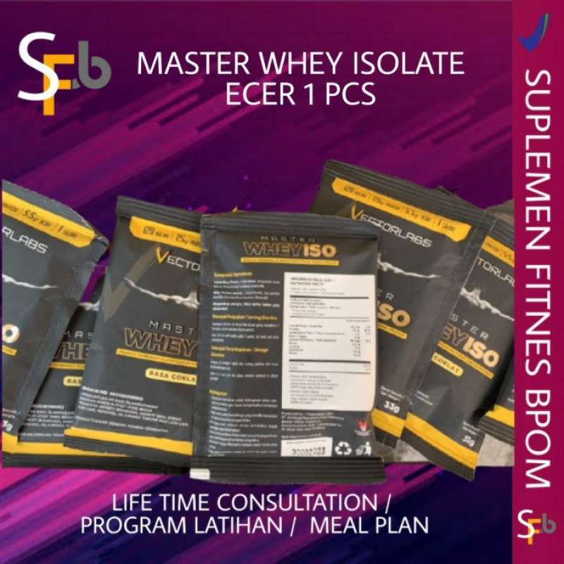Promo Master Whey Isolate 1 Serving Sachet Isolate Protein Murah Diskon ...