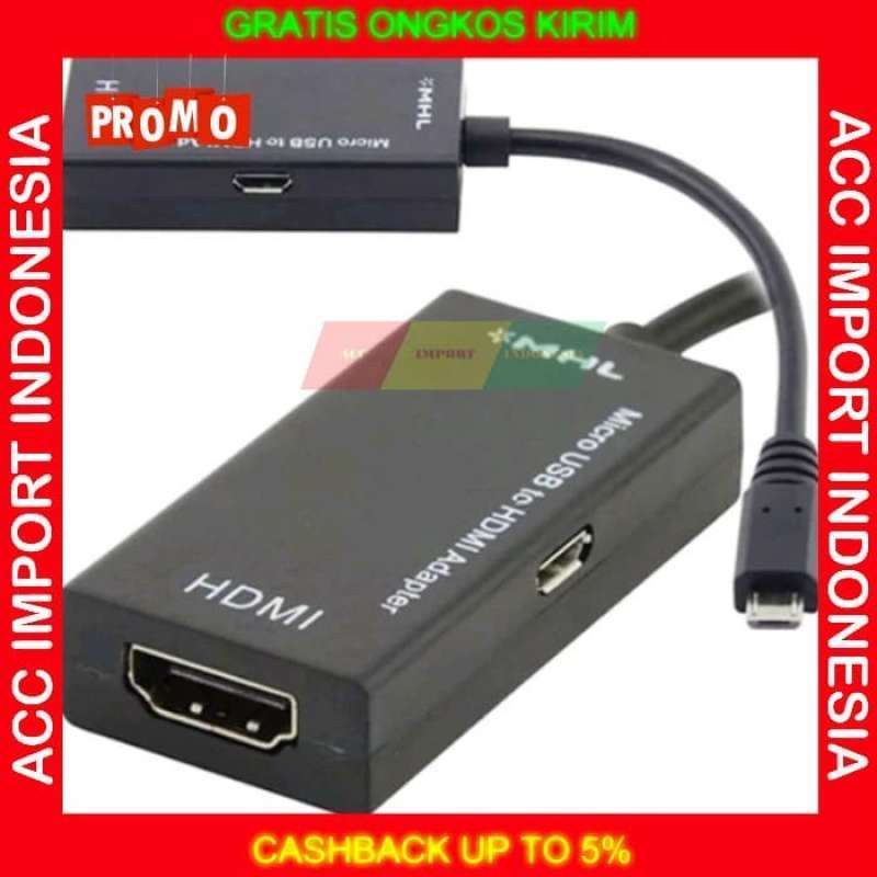Promo Kabel Converter Mhl Micro Usb To Hdmi Cable Android Smart Tv ...