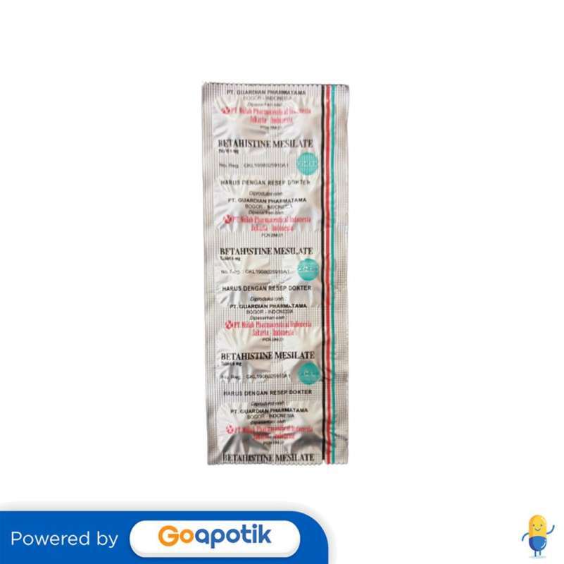 Jual BETAHISTINE MESILATE NULAB 6 MG STRIP 10 TABLET di Seller Apotek ...
