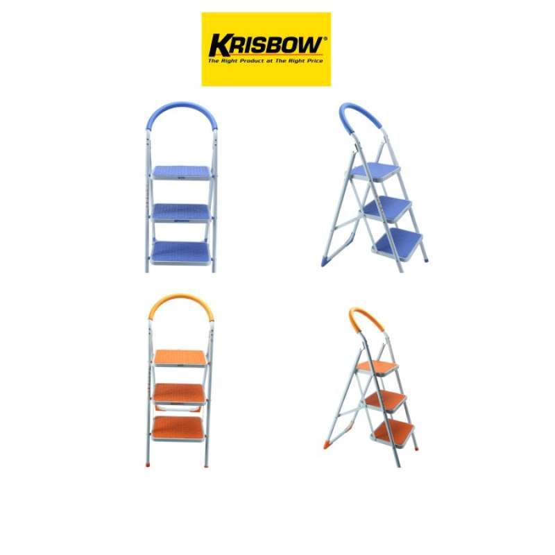 Promo krisbow / fixstep tangga lipat besi 3 step anak tangga Diskon 23% ...