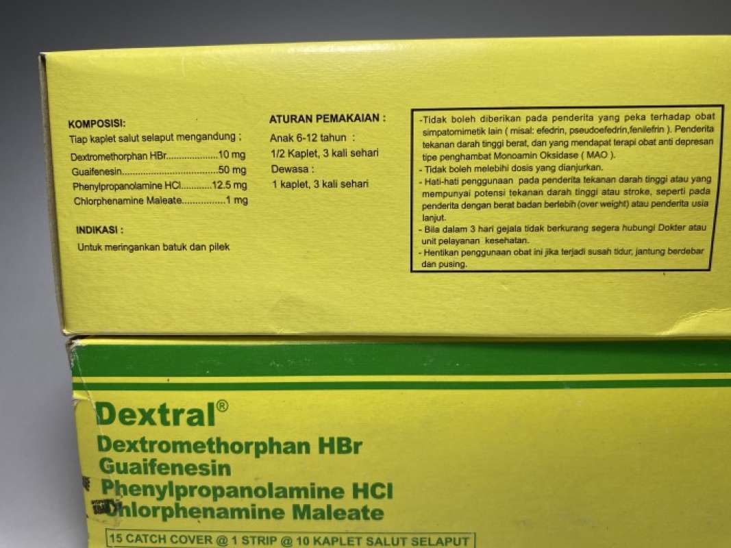 Jual Dextral kaplet 1 strip obat batuk dan pilek di Seller Apotek ...