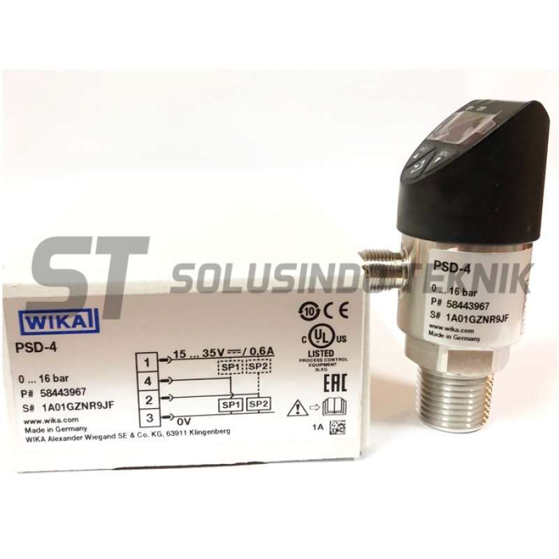 Jual Wika Transmitter Psd-4 Range 16 Bar, -1 To 9 Bar Di Seller Mba Ayu ...