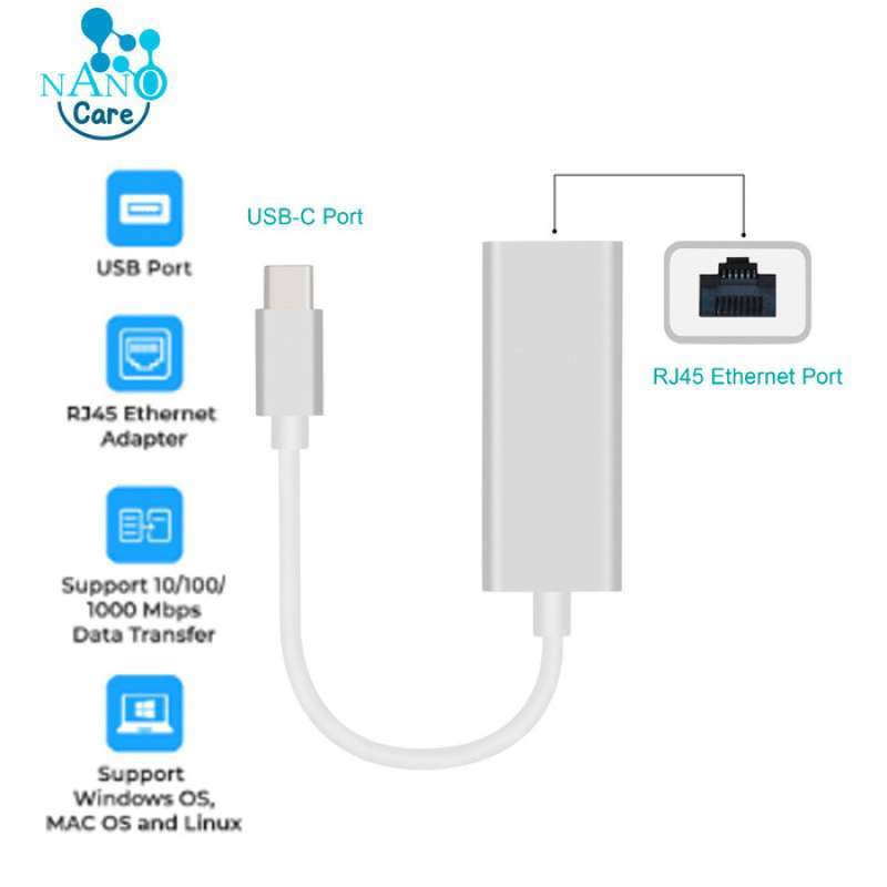 Promo Usb 3.0 /2.0 To Ethernet Rj45 Converter Usb To Lan Gigabit ...