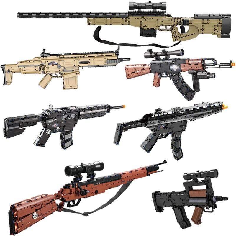 Promo Technical Desert Eagle Handgun Building Blocks City Military ...