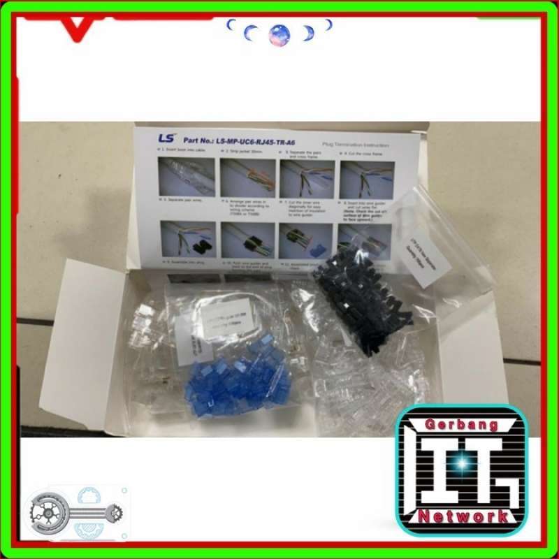 Promo Ls Connector Utp Cat 6 @100Ea Ls-Mp-Uc6-Rj45-Tr-A1 Connector Cat6 ...