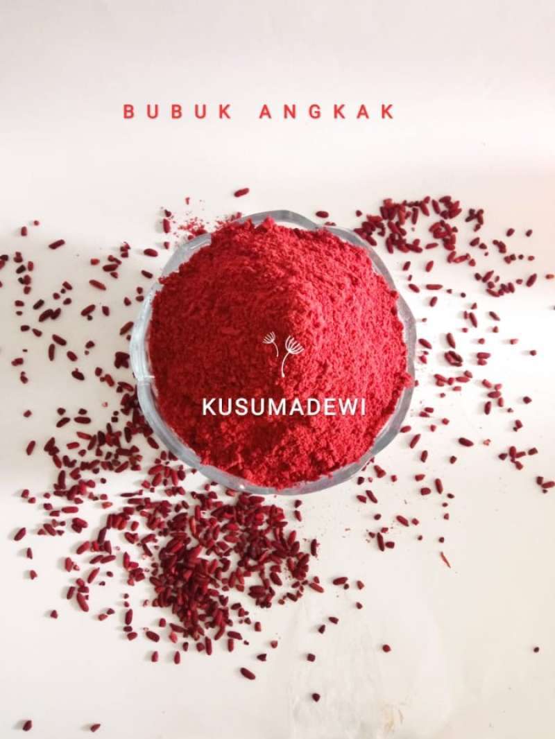 Promo Bubuk Angkak Merah Kering / Red Kojic Rice / Ang Kak 500 Gram ...