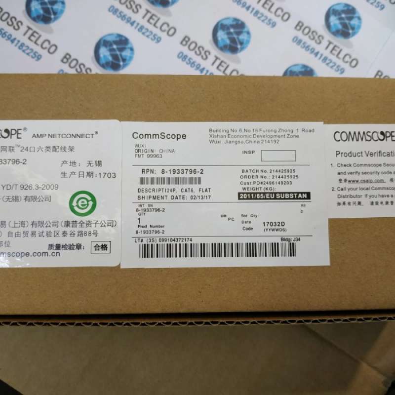 Promo Patch Panel 24 Port Cat 6 Loaded Amp Commscope Dan Patch Panel 48 ...