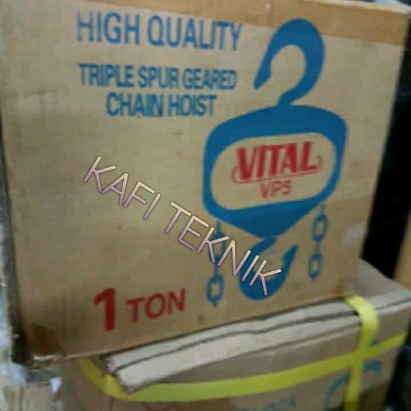 Promo (KT) Chain Block VITAL 1 Ton x10 Meter-Takel Hand manual made in japan Diskon 23% di ...