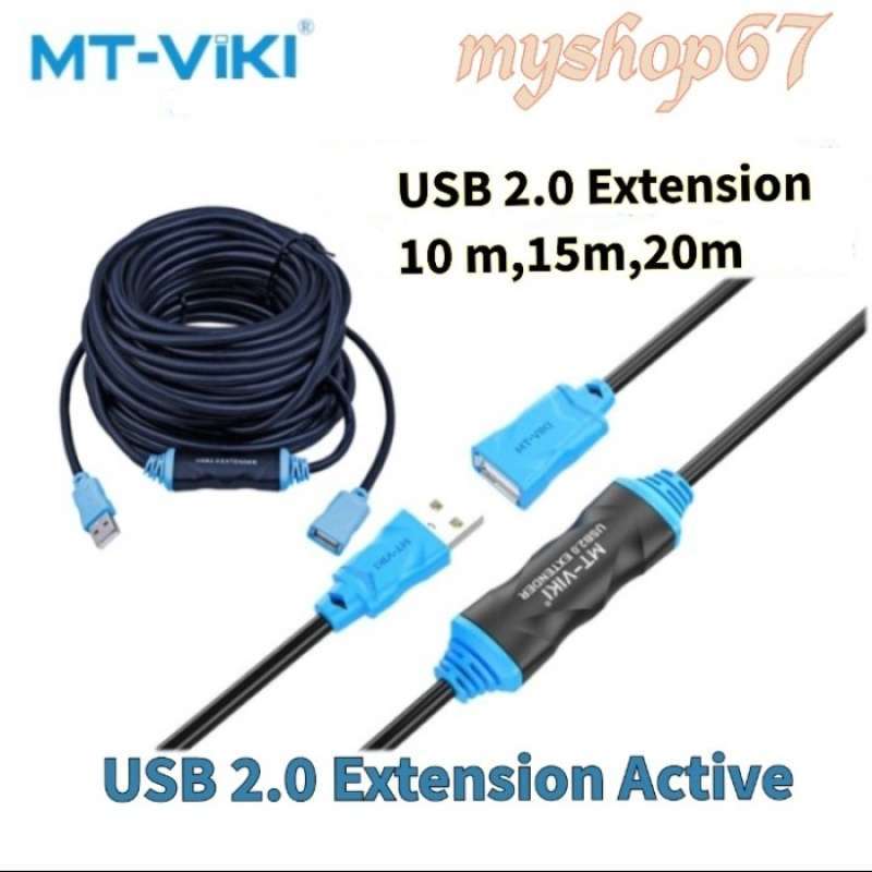 Promo Kabel Usb 2 0 Extender Aktif 20 Meter Mt-viki Diskon 23% Di ...