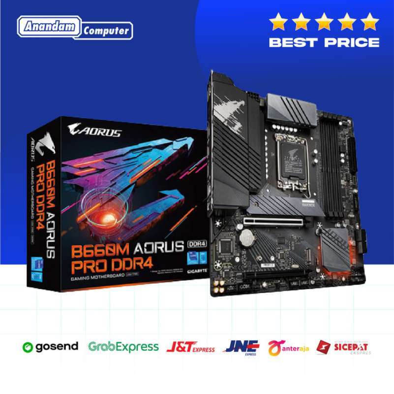 Jual Gigabyte B660M Aorus PRO DDR4 (LGA1700, B660, DDR4, USB3.2, SATA3) di Seller ANANDAM.ID ...