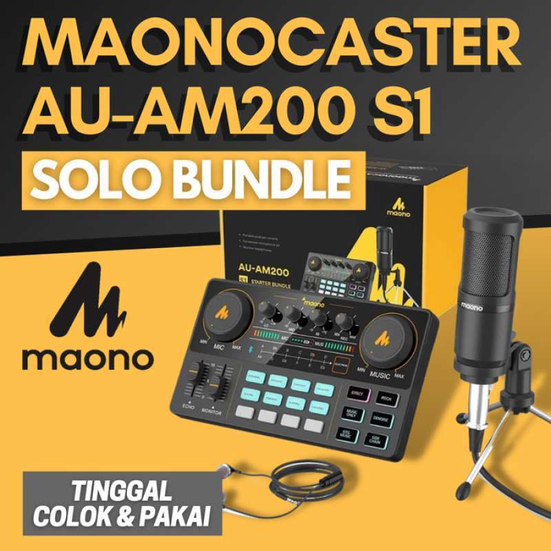 Promo MAONOCASTER AM200-S1 Single Mic Bundle: All-In-One Podcast Studio ...