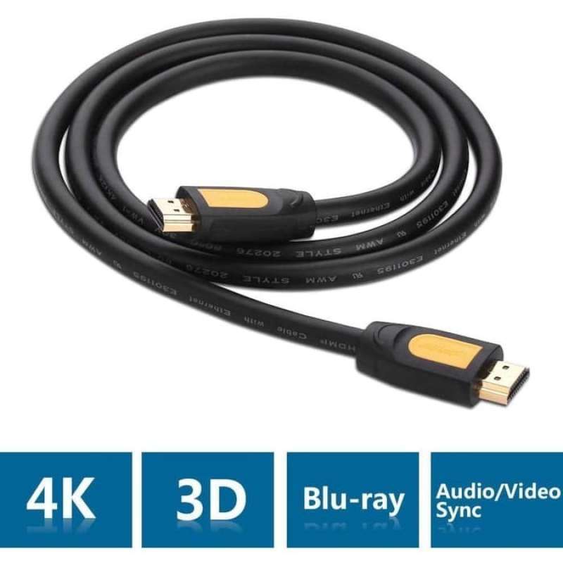 Promo Ugreen Hdmi Cable 4k Hdmi To Hdmi 0,75m Yellow Black-10151 Diskon ...