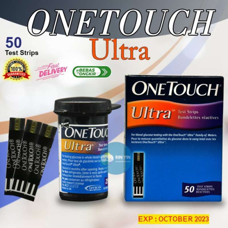 Promo Onetouch Ultra 50 Test Strip One Touch Ultra Bandelettes ...