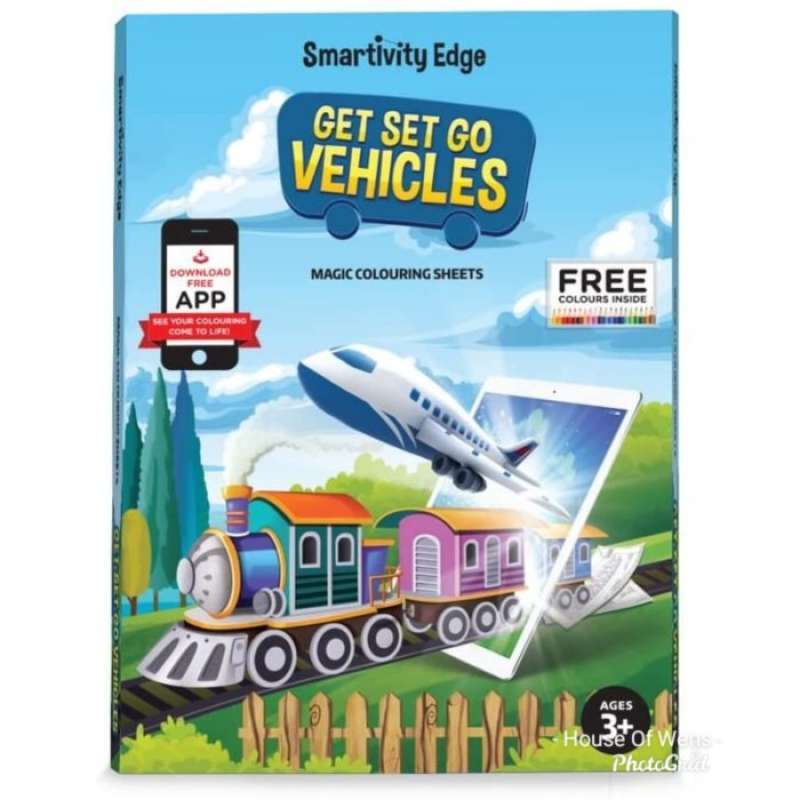 Promo SMARTIVITY EDGE GET SET GO VEHICLES MAGIC COLOURING SHEETS Diskon ...