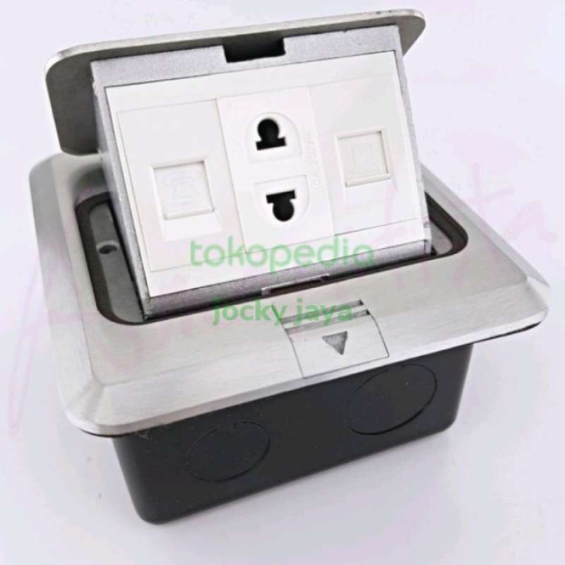 Promo Floor Socket Outlet listrik With telephone and Network LAN Diskon ...