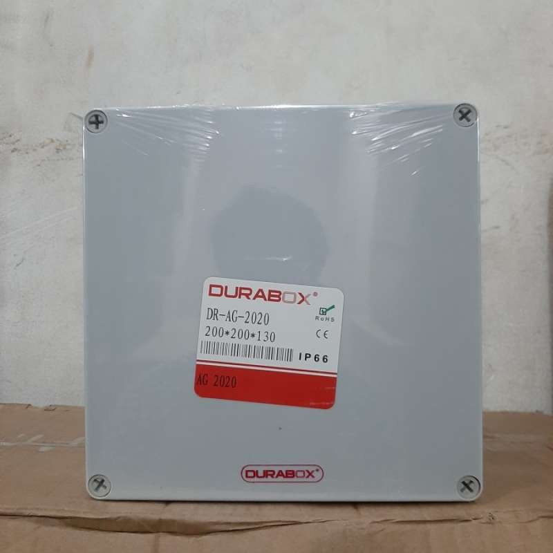 Promo Durabox Junction Box Panel Abs Plastik 200x200x130 + Base Plate ...