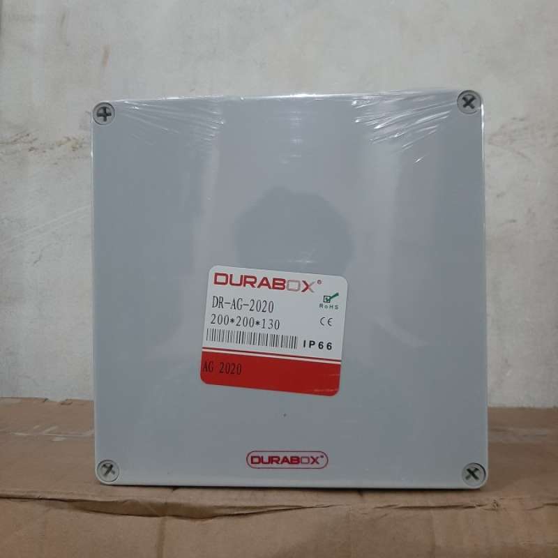 Promo Durabox Junction Box Panel Abs Plastik 200x200x130 + Base Plate ...