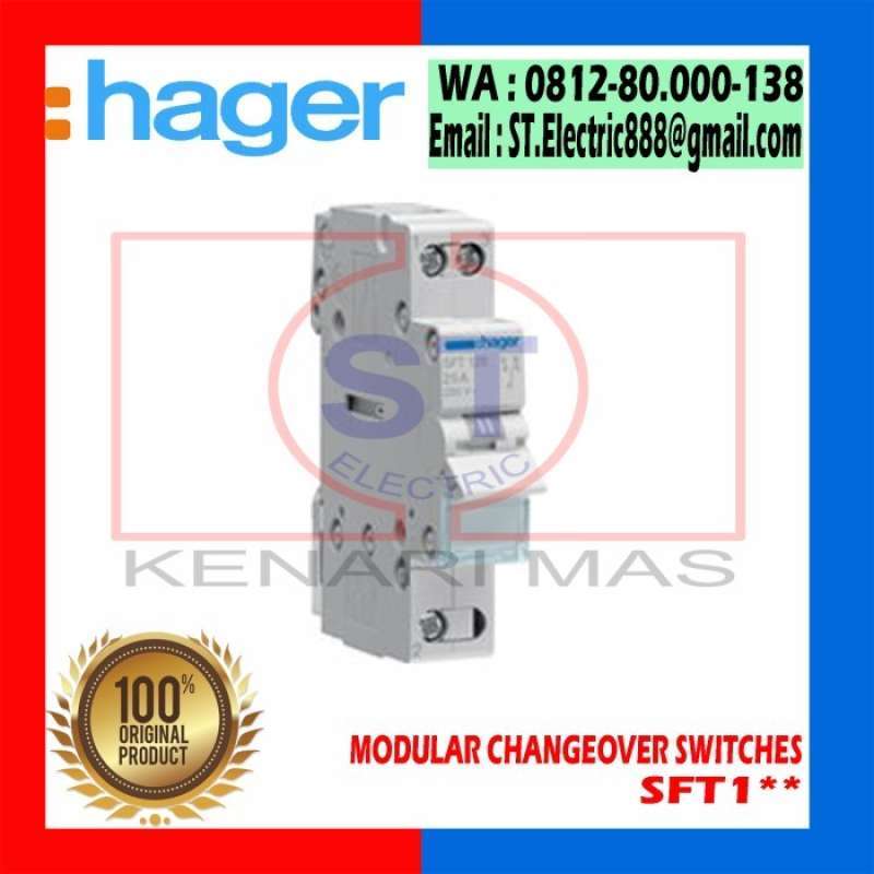 Promo MCB COS PLN Hager / SFT132 / 1P 32A / Genset On-Off / 230V Diskon 23% di Seller Maslika ...
