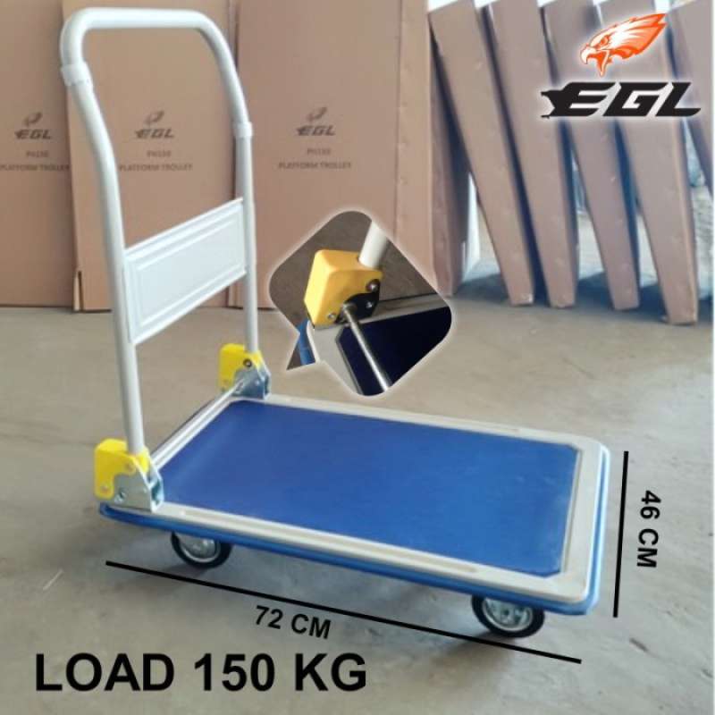 Promo Trolley Kereta Dorongan Barang Lipat 150kg Troli / Hand Truck ...