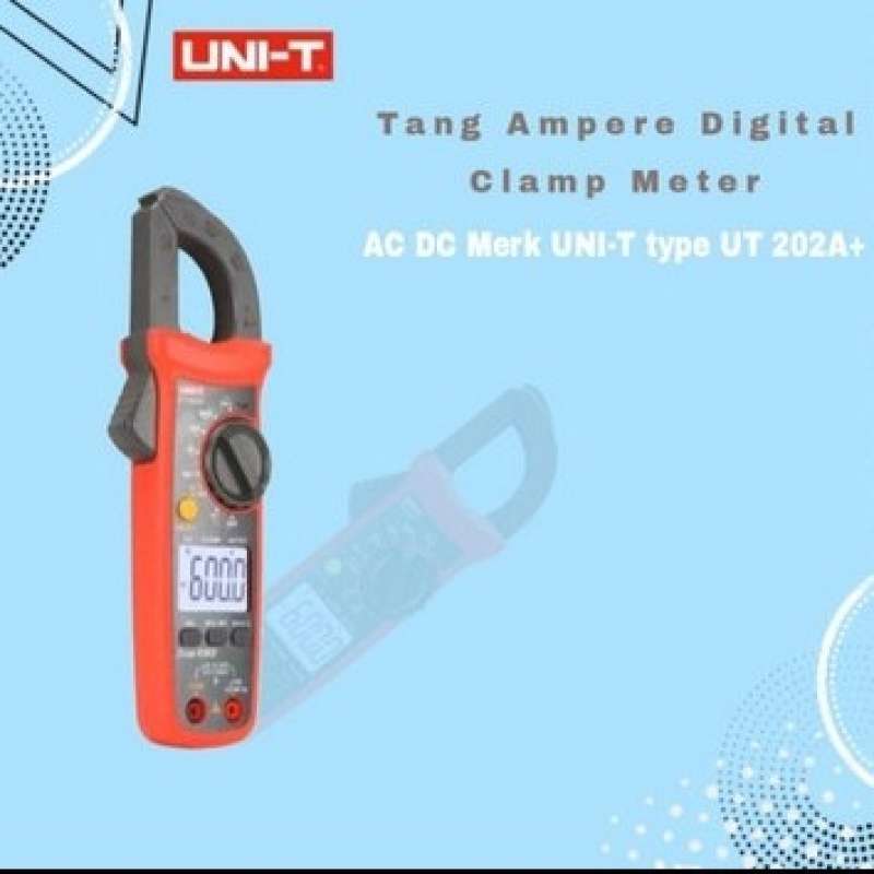 Promo Tang Ampere Digital Clamp Meter Ac Dc Merk Uni-T Type Ut 202A ...