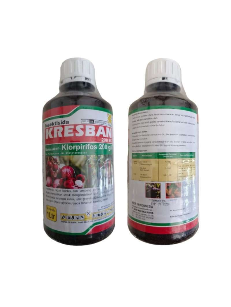 Promo Obat Hama Tanaman Kresban 200 Ec 1 Ltr Insektisida Klorpirifos ...