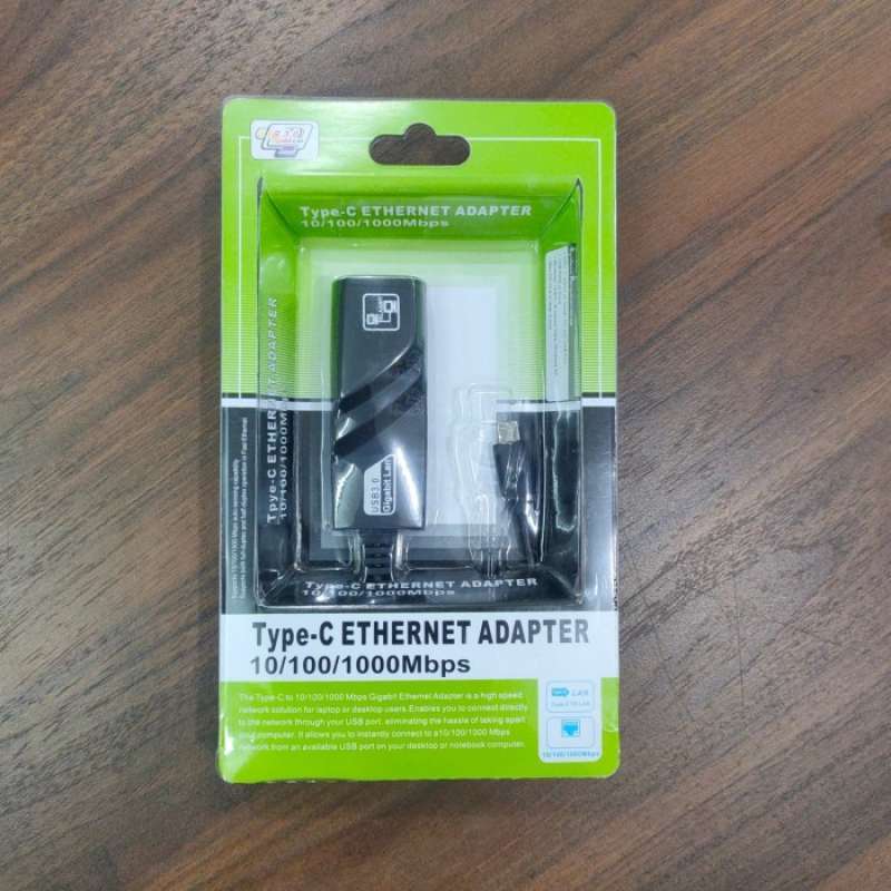 Promo Usb Type-C to Lan Ethernet Adapter Gigabit 10/100/1000 Mbps ...