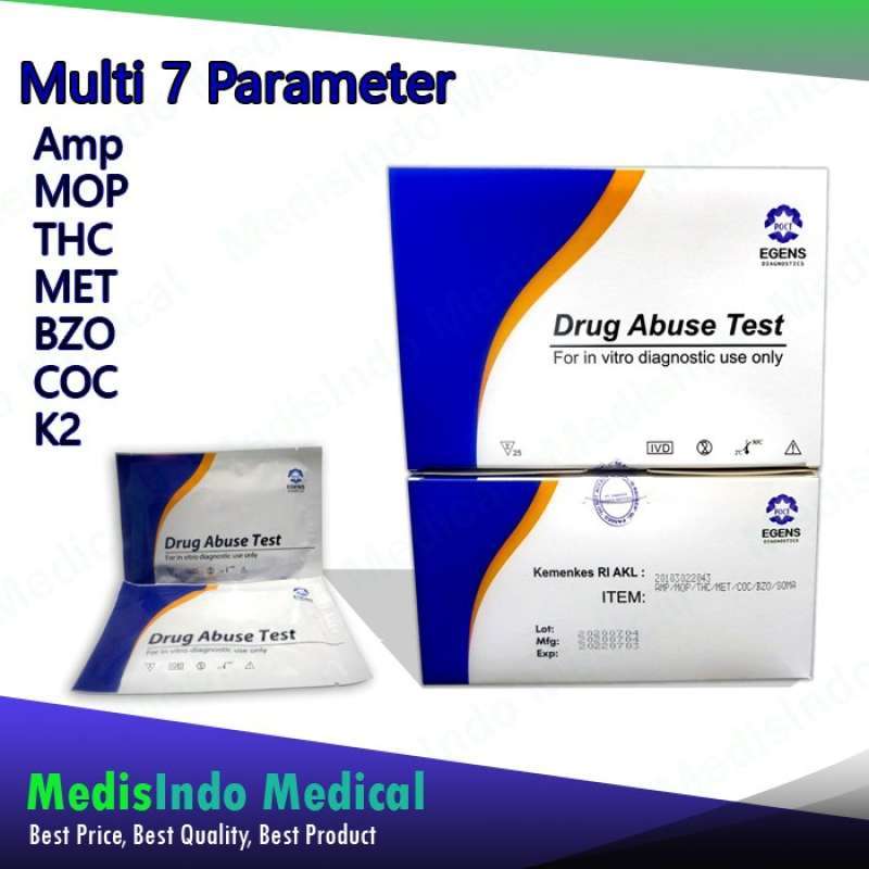 Promo Multi 7 Parameter K2 Egens Isi 25 Test | Multistrip Test Urine 7P ...