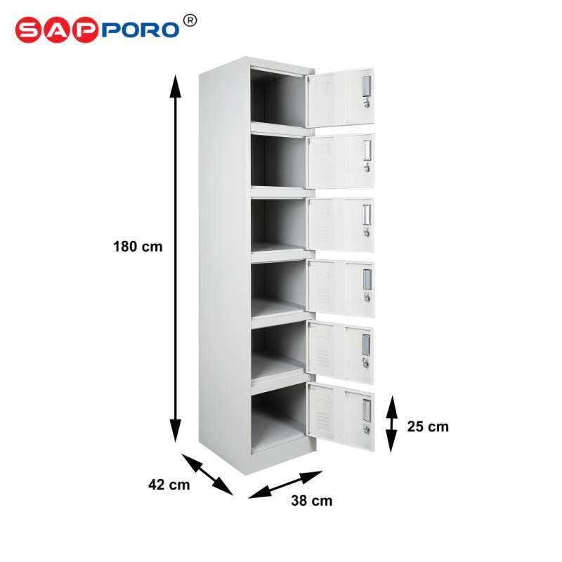 Promo Sapporo Koln 6 - Loker Besi 6 Pintu | Steel Locker 6 Doors ...