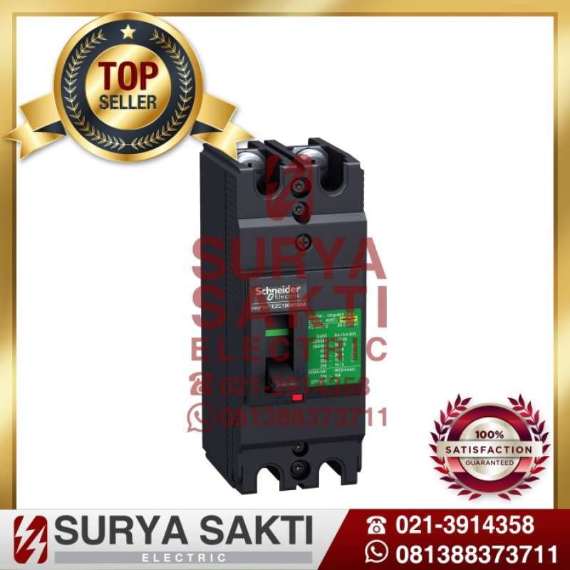 Promo SCHNEIDER EasyPact MCCB EZC100H 80A / 80 A 2P 30KA MCCB Diskon 23% di Seller Maslika Store ...